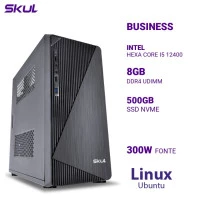CPU SKUL B500 HEXA I5-12400 8GB/SSD 500GB/ATX 300W/LINUX
